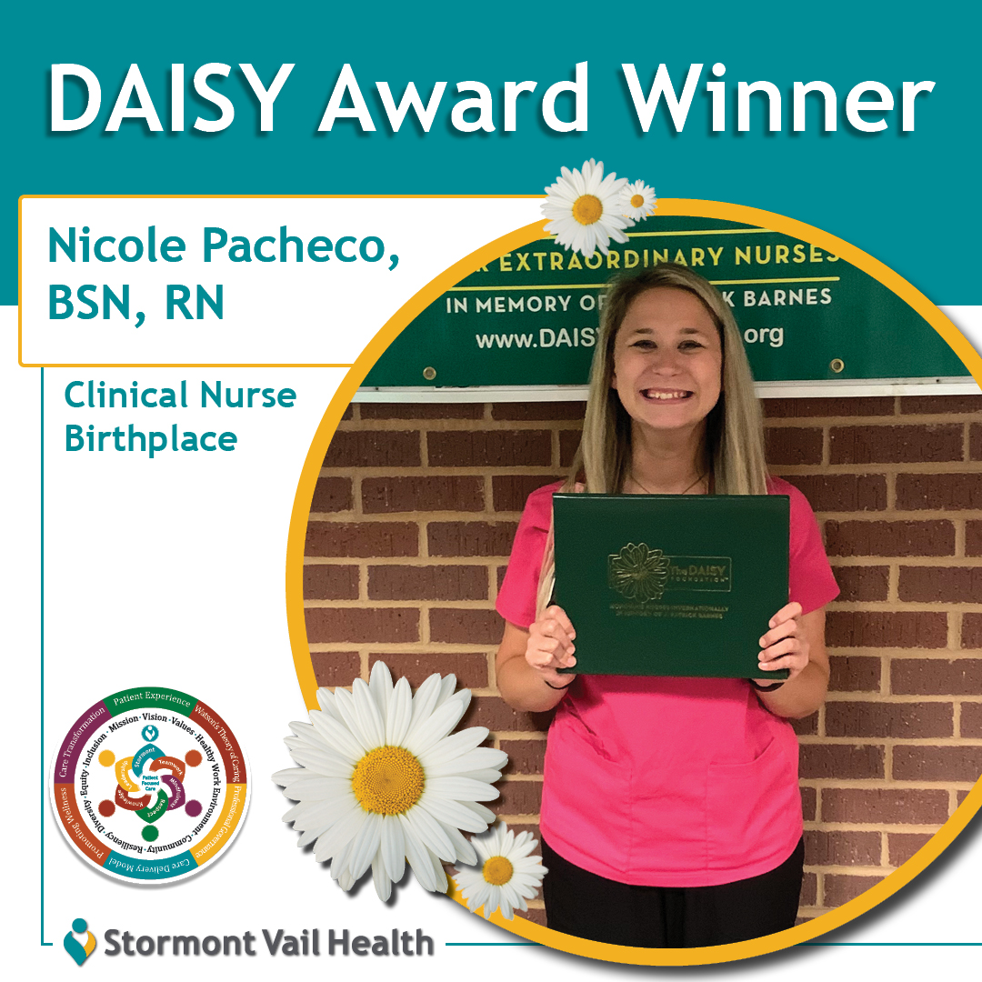 We Celebrate Nicole Pacheco, BSN, RN, DAISY Award Winner - Stormont ...